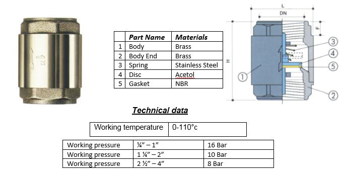 Spring Check Valve | V-Flow Solutions
